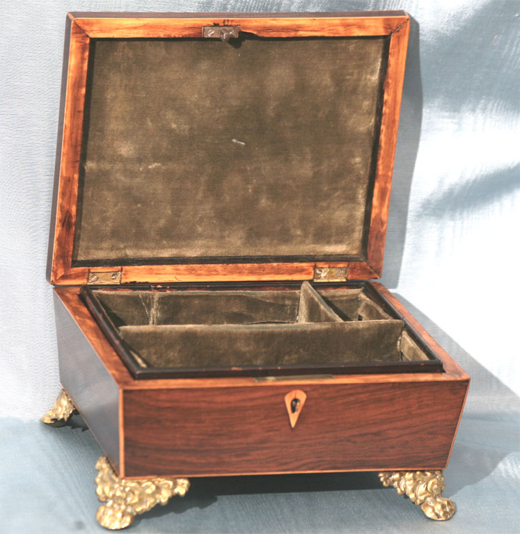 Regency Inlaid Rosewood Box - Paul Kleinwald Art & Antiques