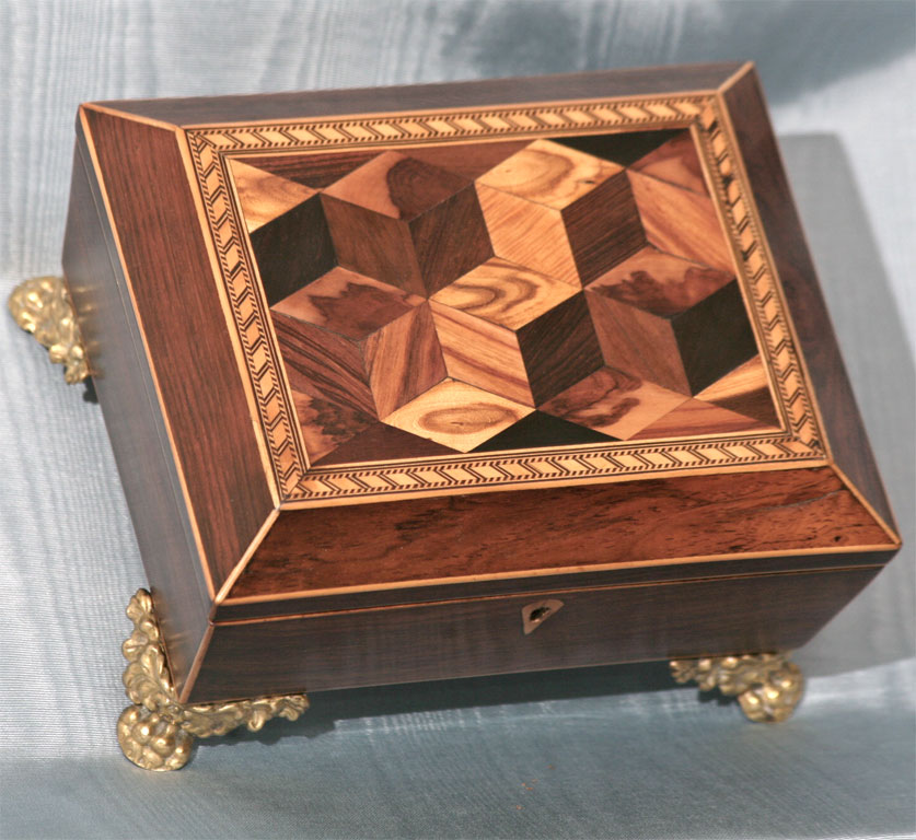 Regency Inlaid Rosewood Box - Paul Kleinwald Art & Antiques
