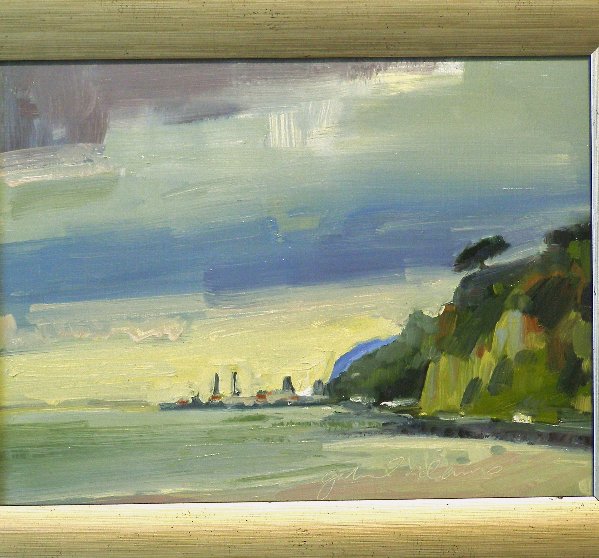 Pair of New Zealand Seascapes by Gabriel Edward Adams - Paul Kleinwald ...