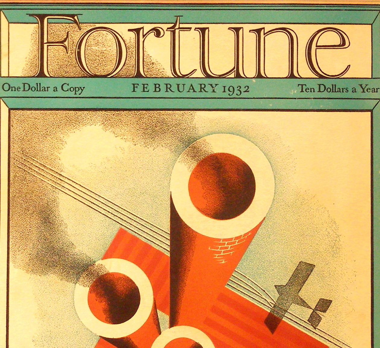 Fortune Magazine Cover for Feb. 1932 - Paul Kleinwald Art & Antiques