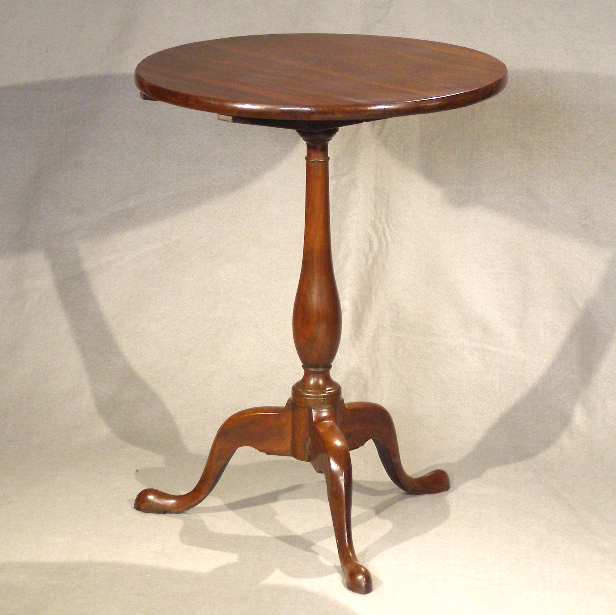 Antique American Tilt Top Mahogany Candle Stand, Ca. 1760 - Paul ...
