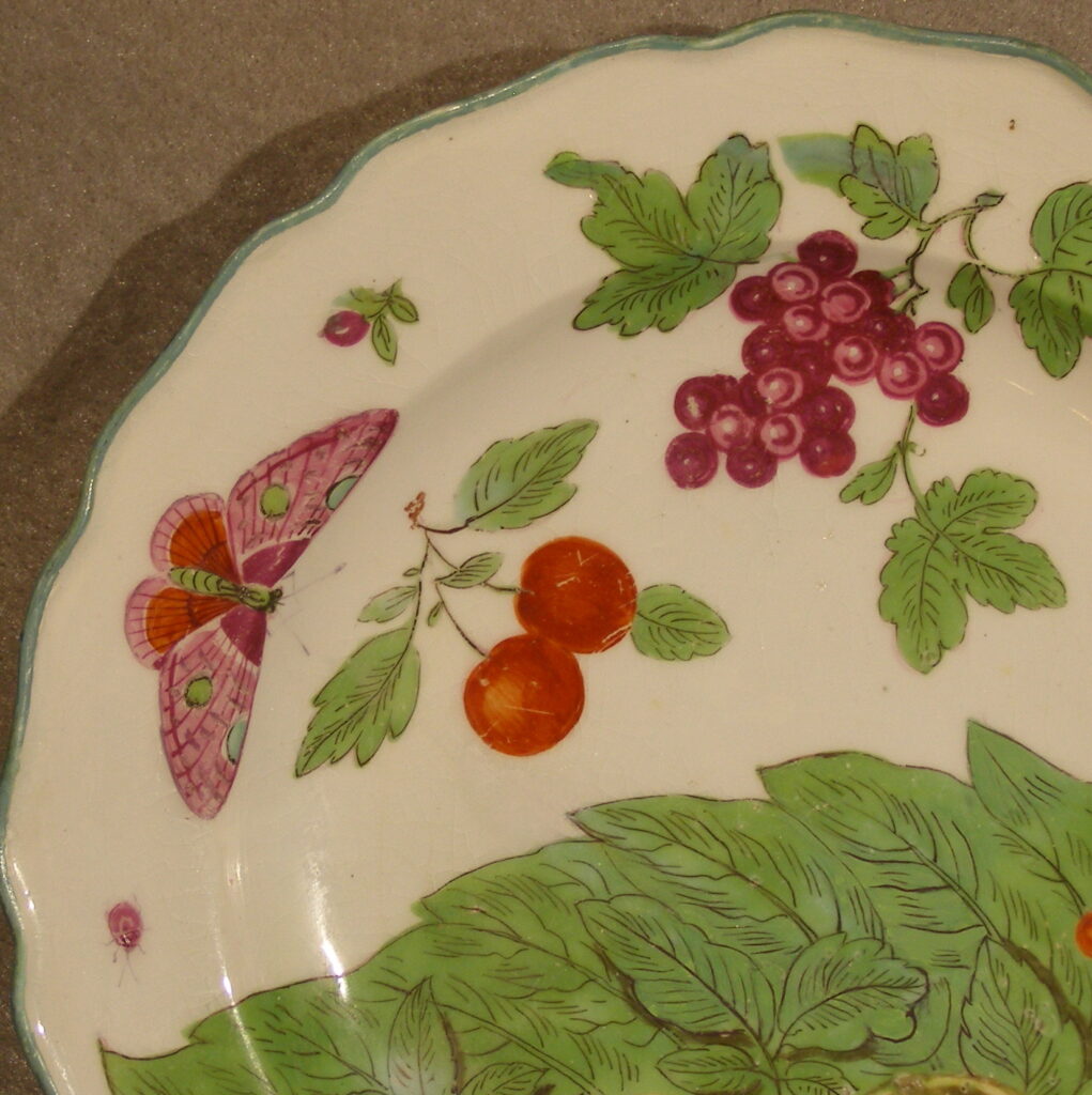 Pair Chelsea Plates, Brown Anchor Period - Paul Kleinwald Art & Antiques