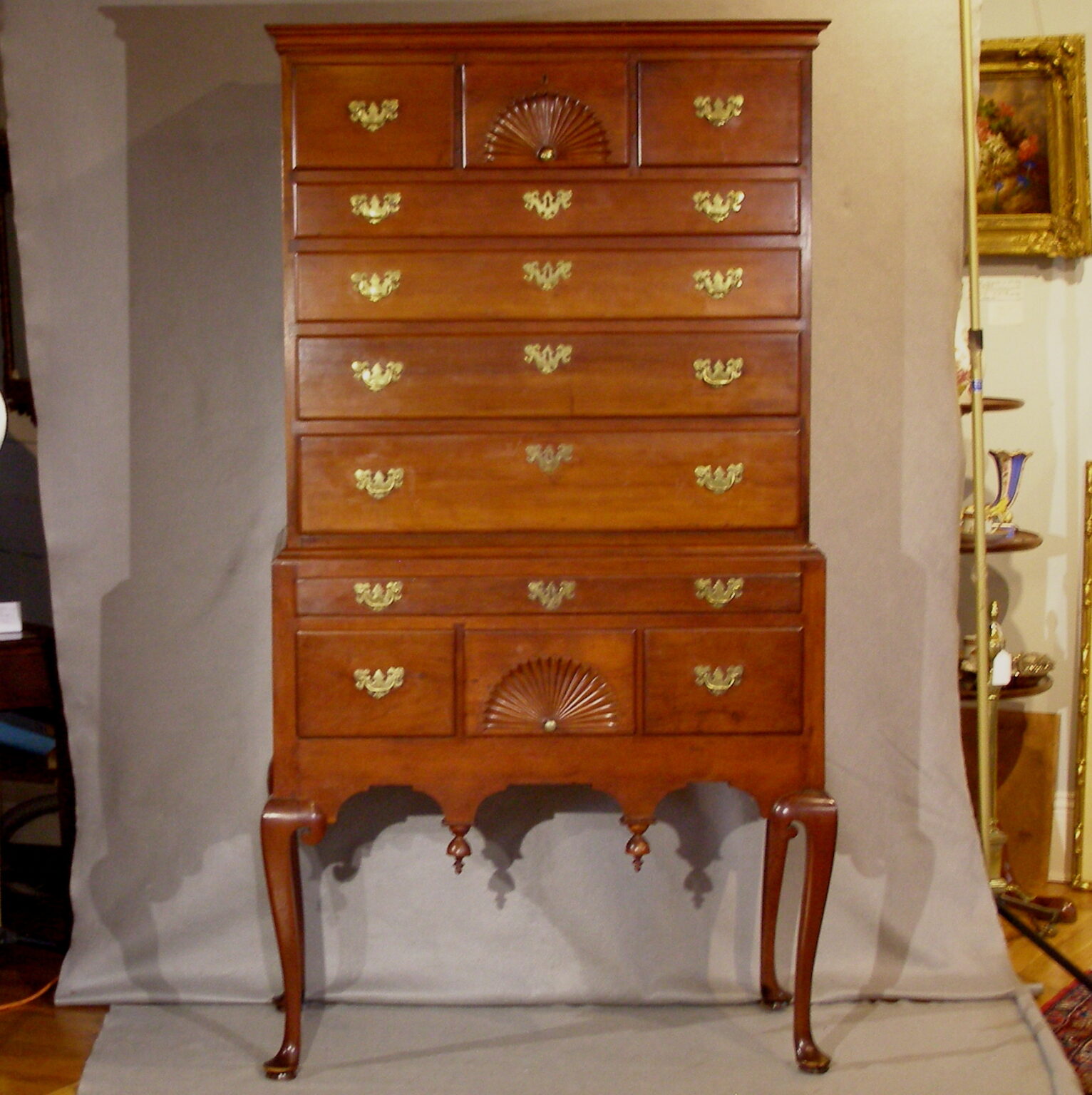 Cherry Highboy, Connecticut, Ca. 1770 - Paul Kleinwald Art & Antiques