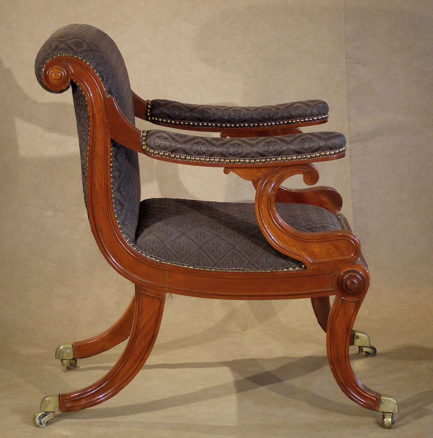 Pair of English Regency Arm Chairs, Ca. 1820 - Paul Kleinwald Art ...