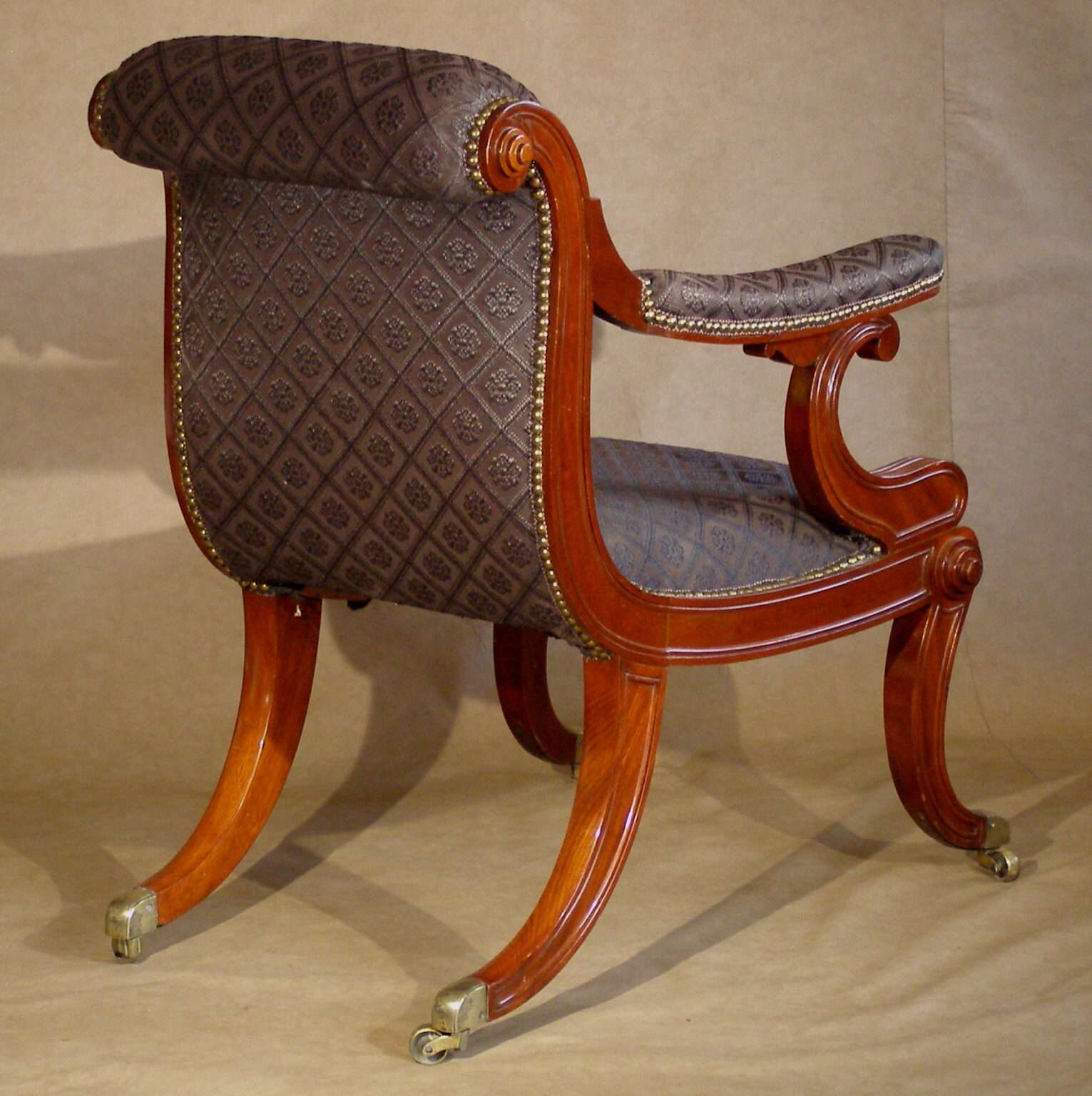 Pair of English Regency Arm Chairs, Ca. 1820 - Paul Kleinwald Art ...