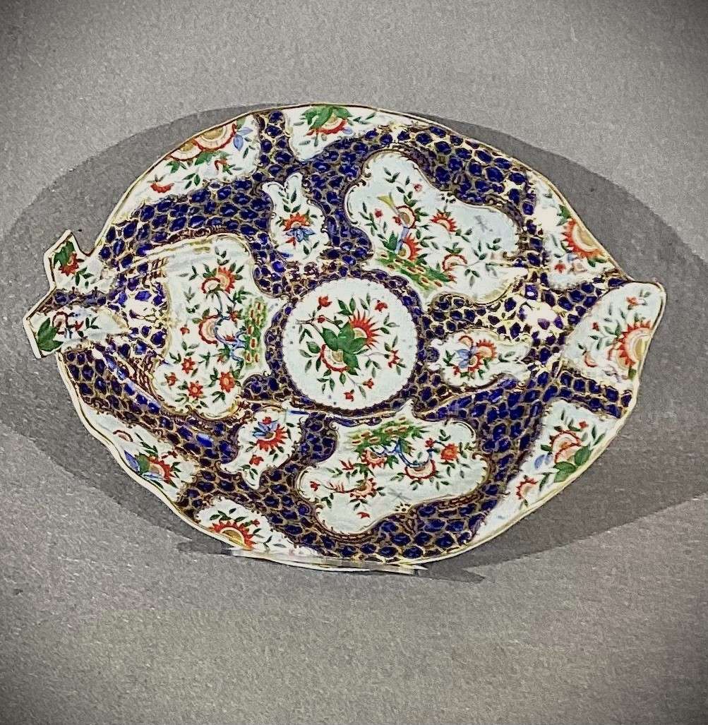 Early Worcester Leaf Dish, Ca.1770 - Paul Kleinwald Art & Antiques